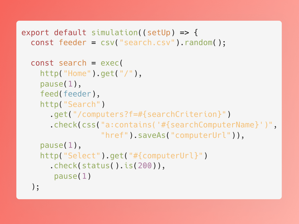 Script in TypeScript | Gatling Features